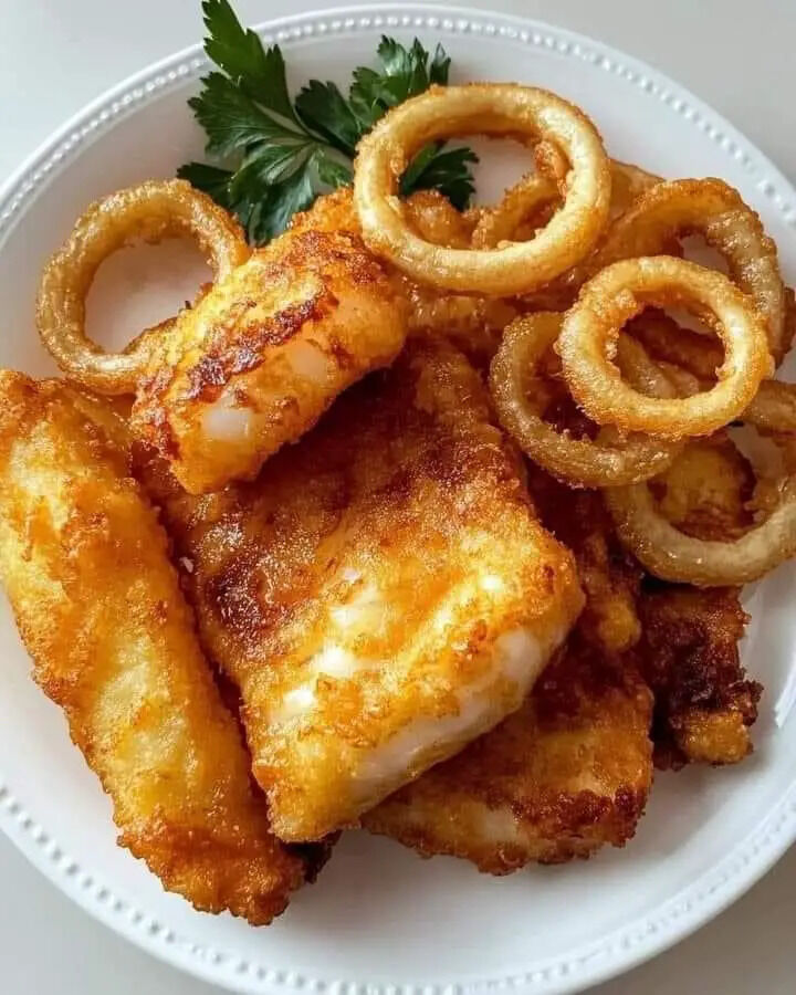 TREMENDOUS CRISPY COD & GOLDEN ONION RINGS PLATTER – Short hairstyles
